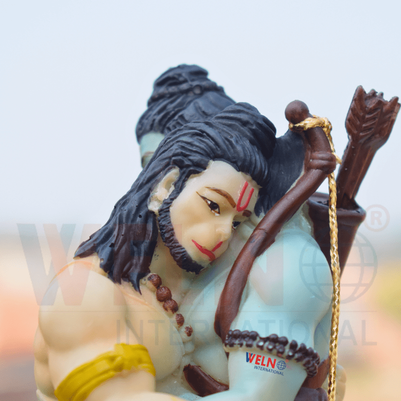 Premium shri ram hug Lord Hanuman Idol (24 Cm) - Welno International ...
