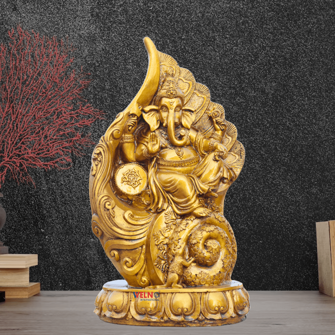Antique Big Lord Ganesha Idols for Gift Home Decor Pooja (32 Cm ...